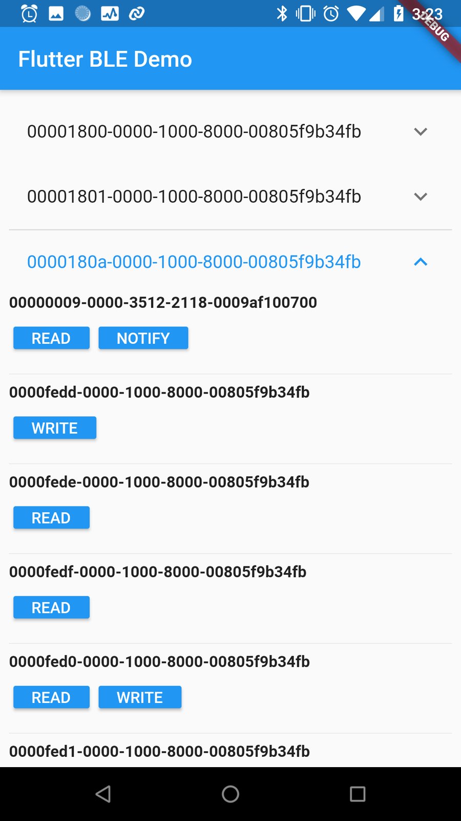 How to communicate through BLE using flutter